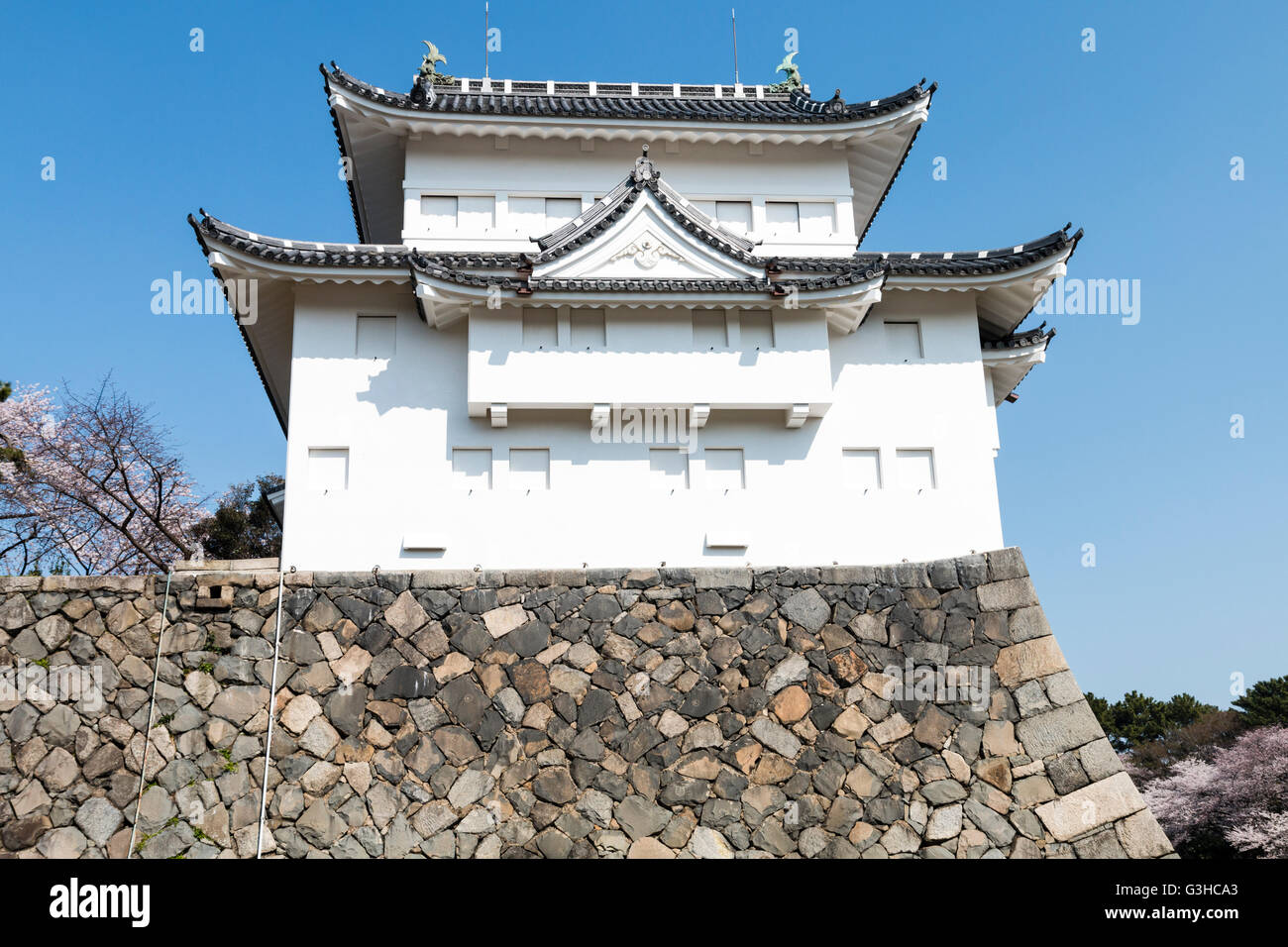 Japan, Nagoya castle. The Southwest corner turret, Hitsuhi-saru yagura ...