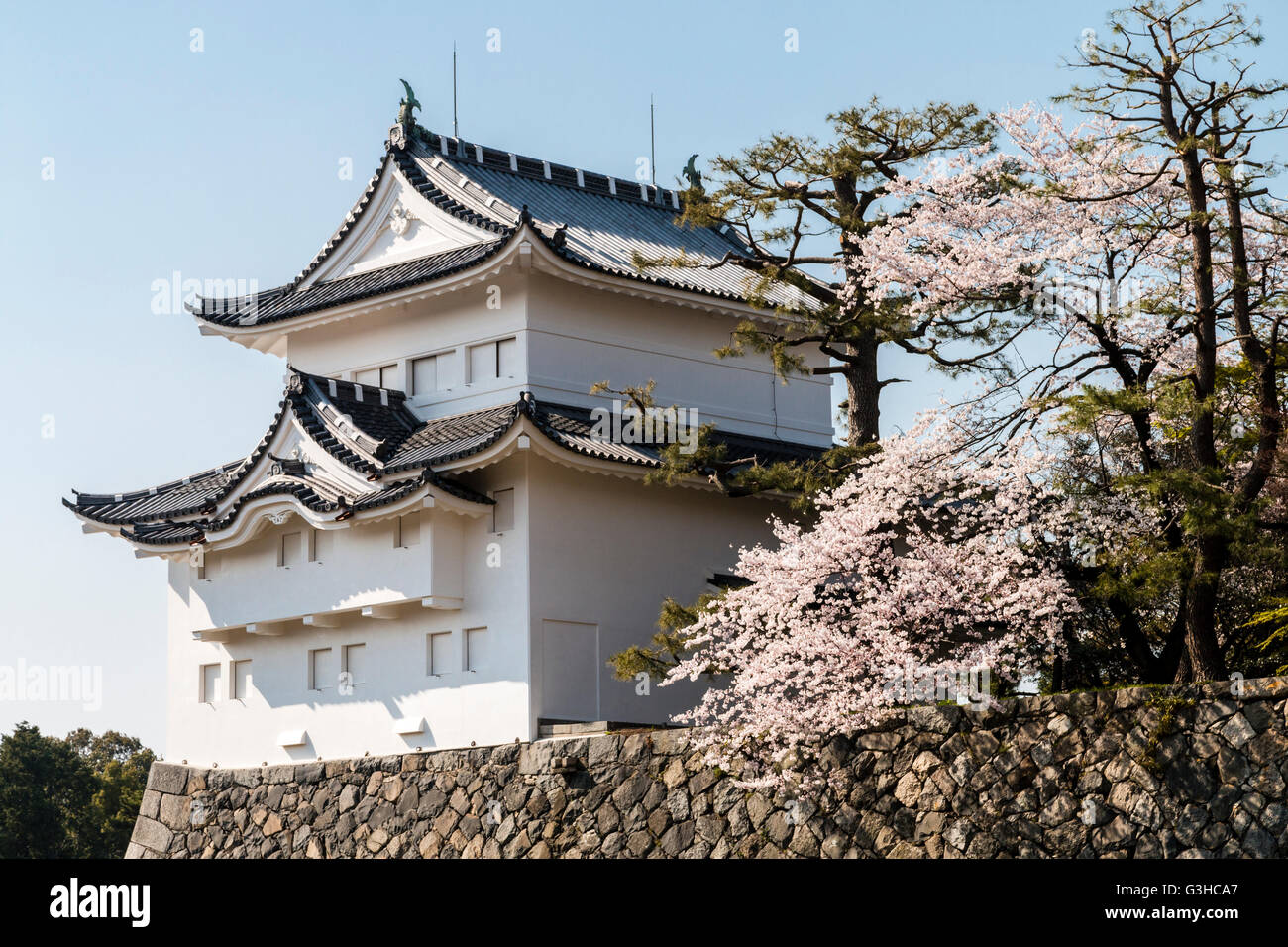 Japan, Nagoya castle. The Southwest corner turret, Hitsuhi-saru yagura ...