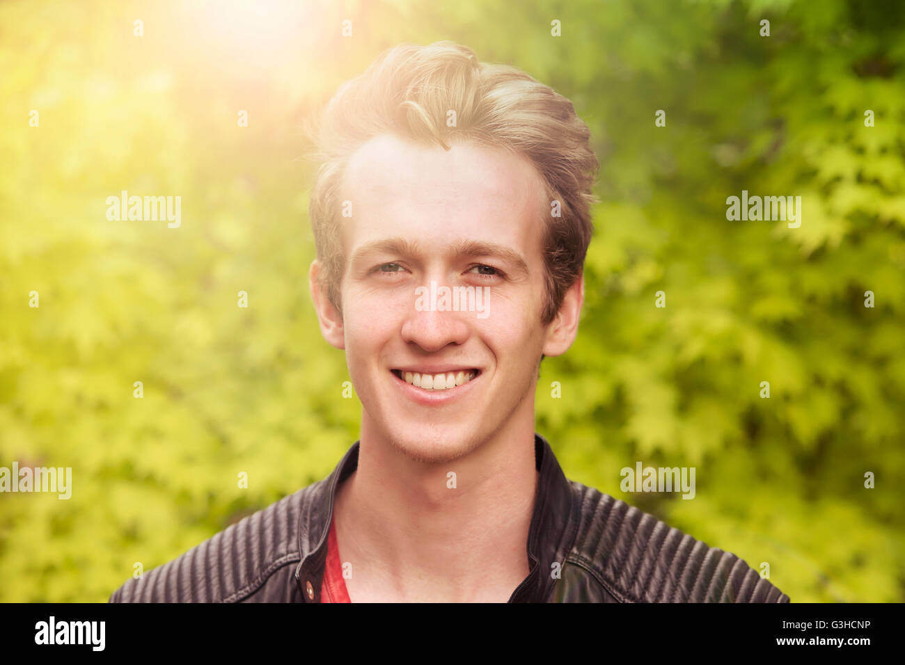 Blond handsome man male model hi-res stock photography and images - Alamy