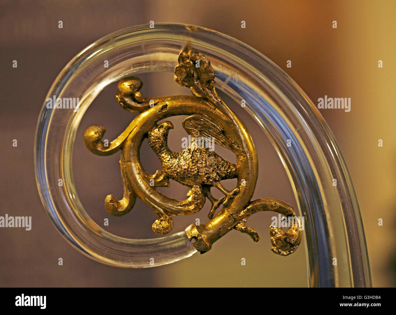 Gilt copper alloy Croziers. Bishops staff of office. 12th and 13th ...