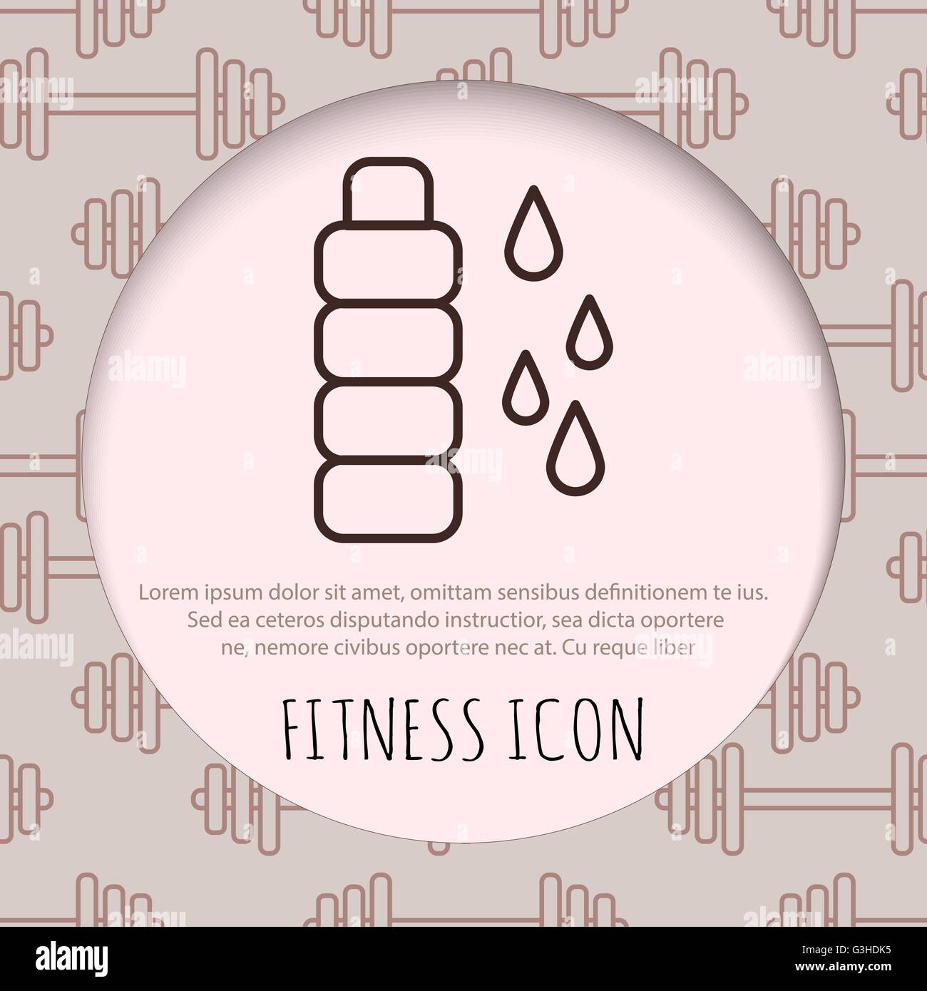 Fitness line art icon for your design Stock Vector Image & Art - Alamy