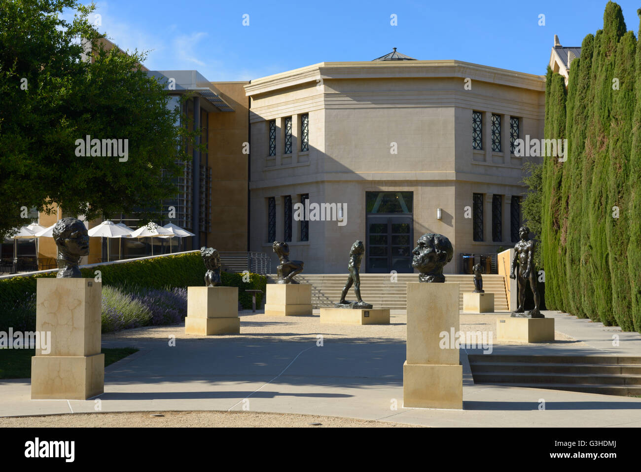 The Auguste Rodin sculpture garden at the Iris and B. Gerald Cantor ...