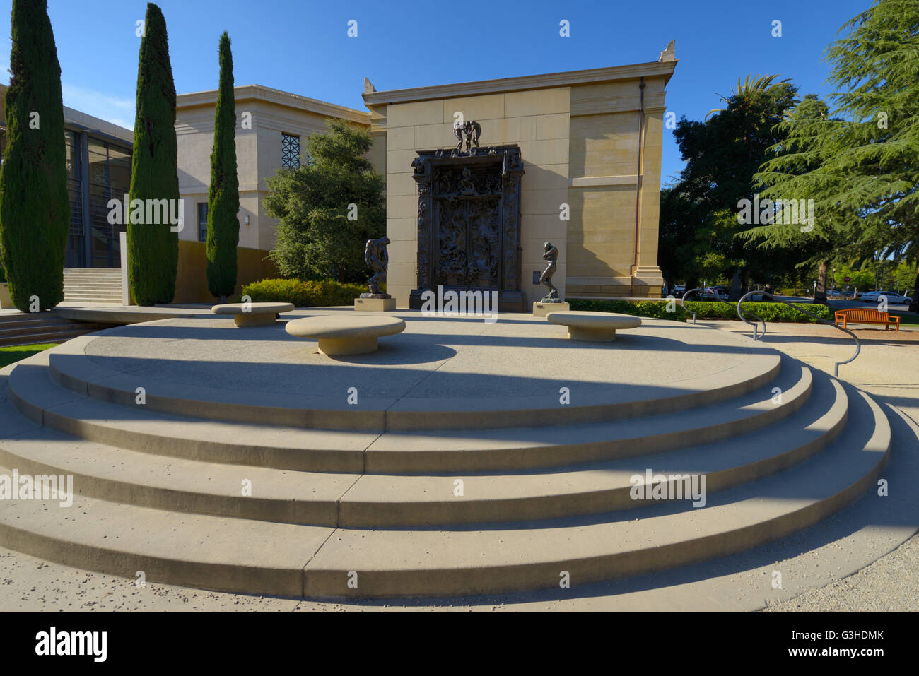 The Auguste Rodin sculpture garden at the Iris and B. Gerald Cantor ...