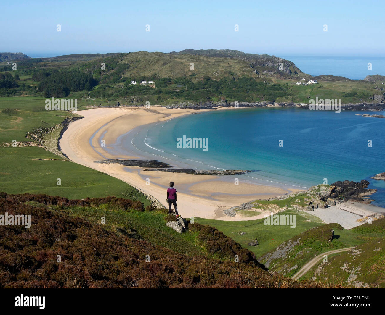 Kiloran bay from Carnan Eoin, Colonsay, Scotland Stock Photo - Alamy