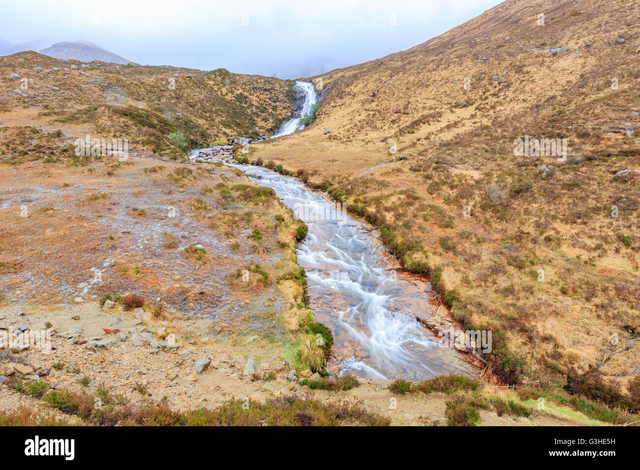 Beautiful country side view with mountain at Highland, Scotland Stock ...
