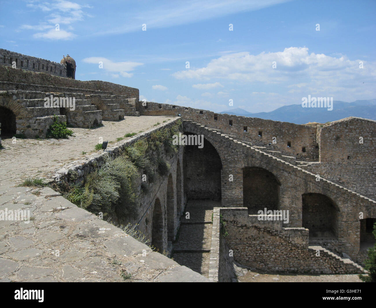 Palamidi Castle Nafplio Peloponnese, Greece Stock Photo - Alamy