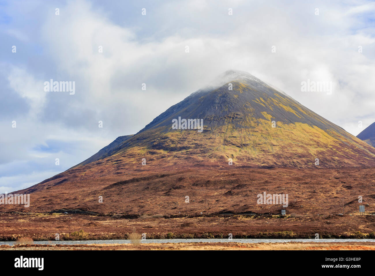 Beautiful country side view with mountain at Highland, Scotland Stock ...