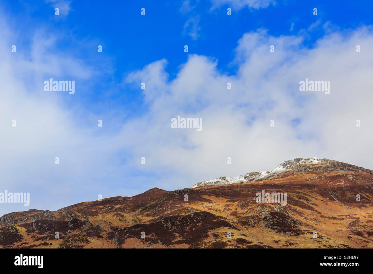 Beautiful country side view with mountain at Highland, Scotland Stock ...