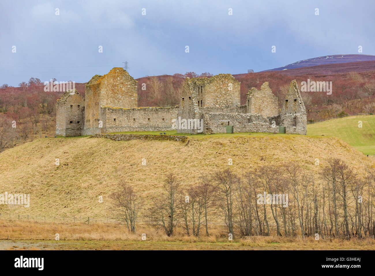 The historical Ruthven Barracks near Ruthven in Badenoch, Scotland ...