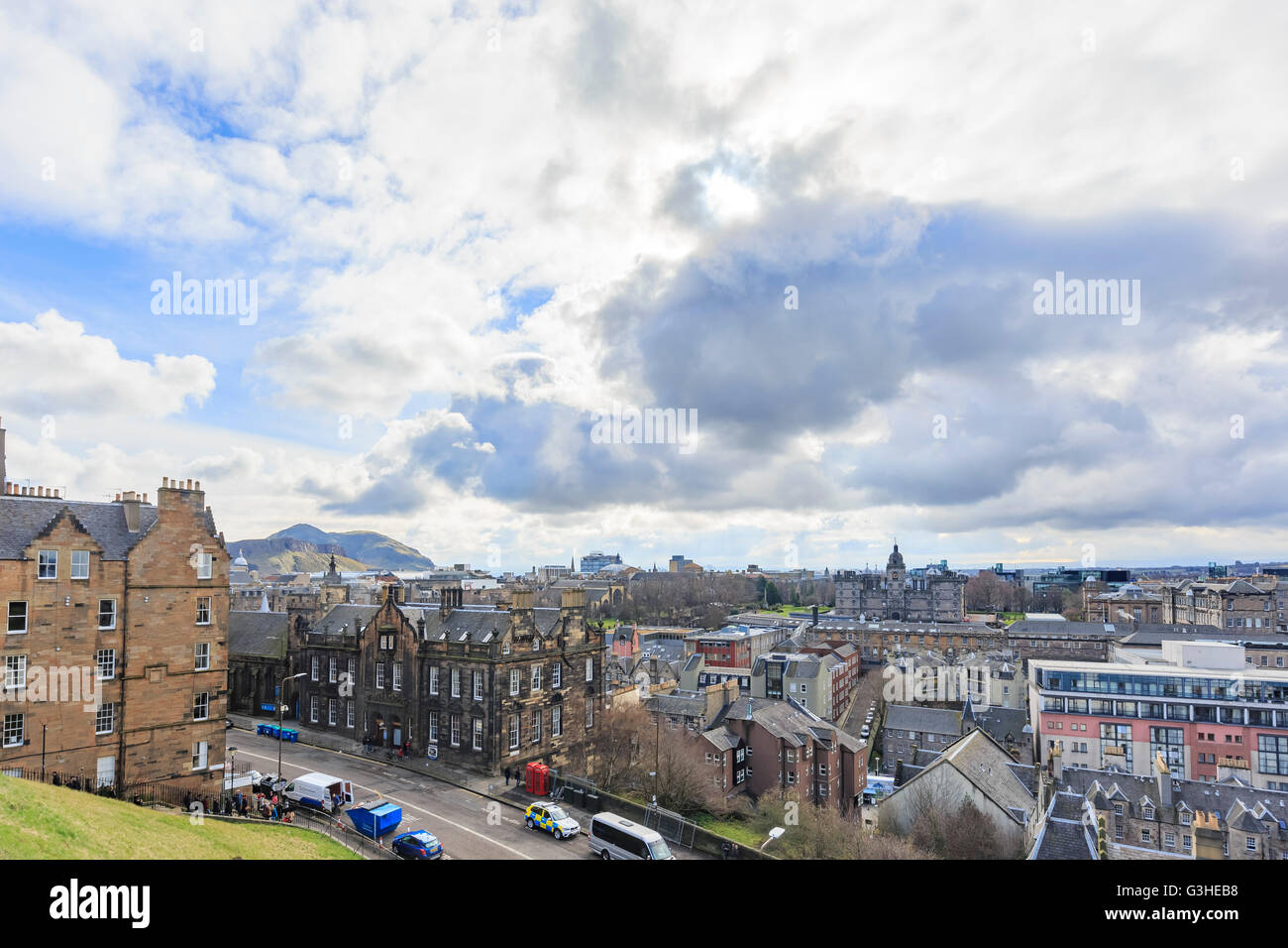 Aerial view from the Edinburgh Castle, Scotland Stock Photo - Alamy