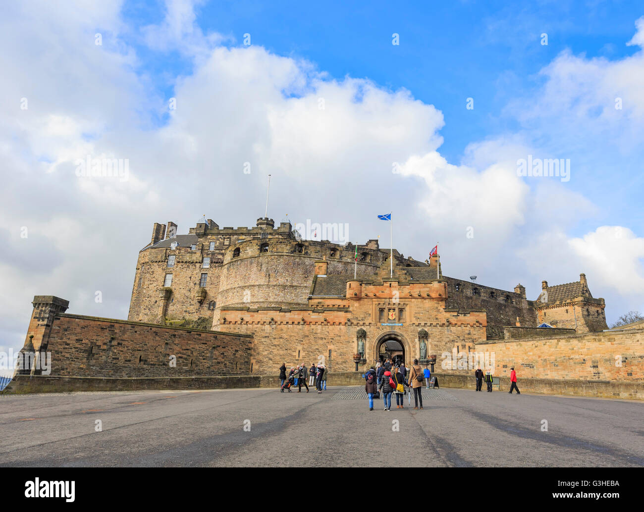 The famous Edinburgh Castle at Edinburgh, Scotland Stock Photo - Alamy