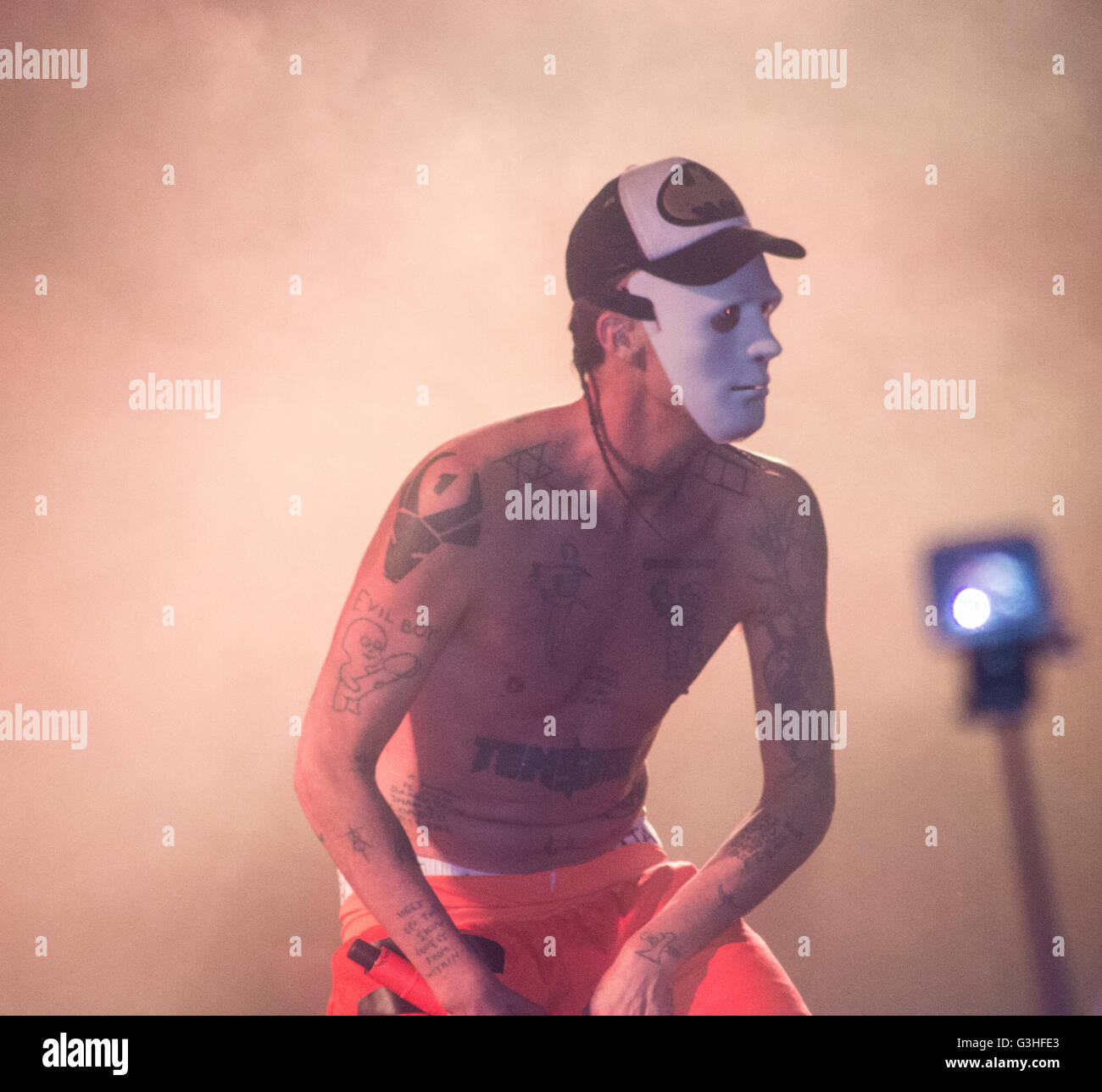 Bogota, Colombia. 11th Mar, 2016. Die Antwoord during on Estereo Picnic ...