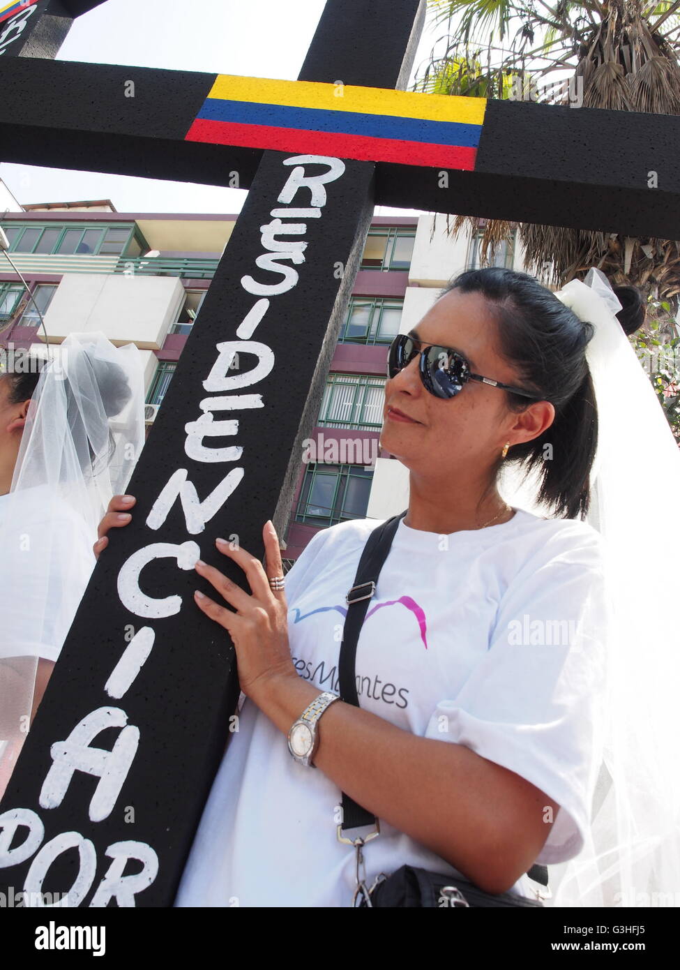Lima, Peru. 06th May, 2016. Lima, May 6th, battered migrant mothers ...
