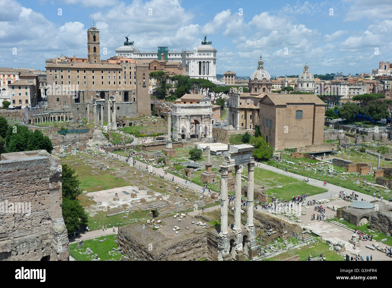 The Roman Forum in Rome Italy Stock Photo - Alamy