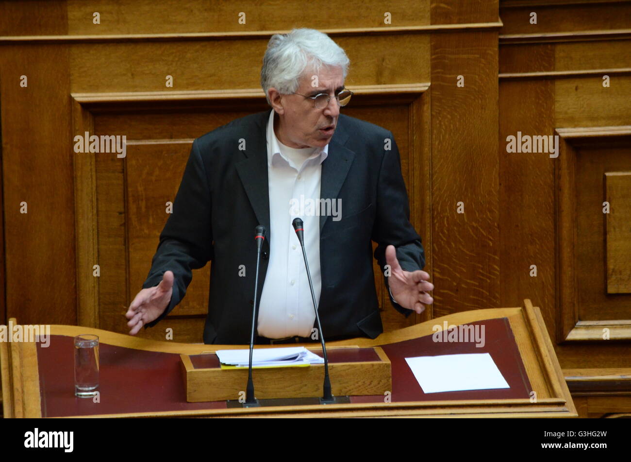 Athens, Greece. 15th Apr, 2016. Minister of Justice, Transparency and ...