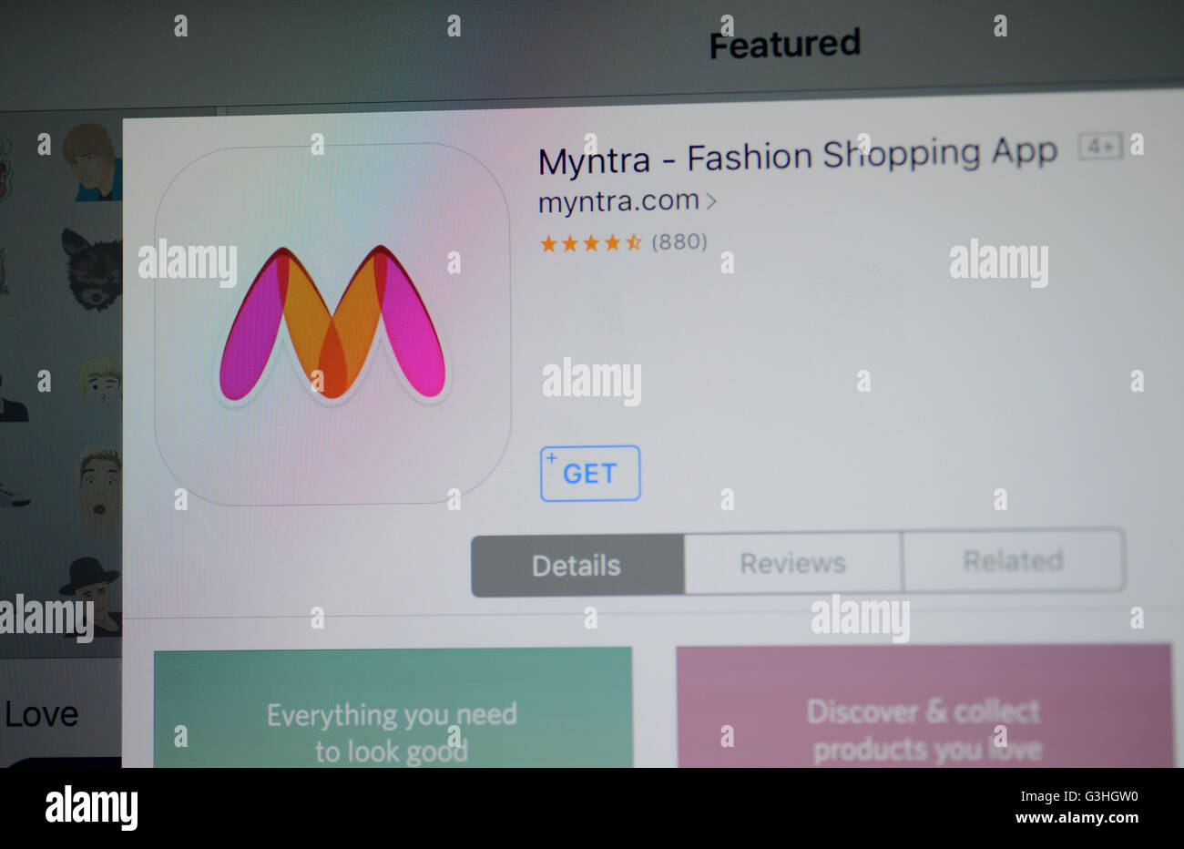 Popular Social Media Icons - Myntra.com Stock Photo - Alamy