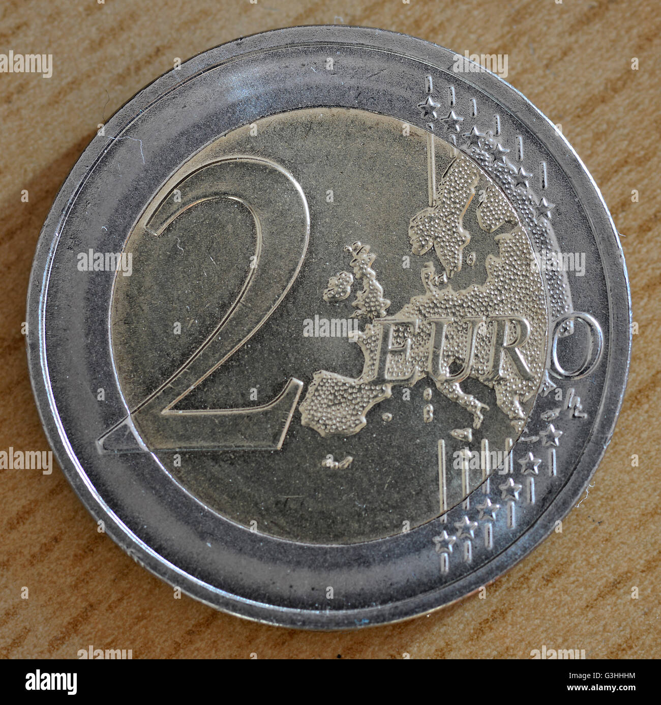 2 Euro coin Stock Photo - Alamy