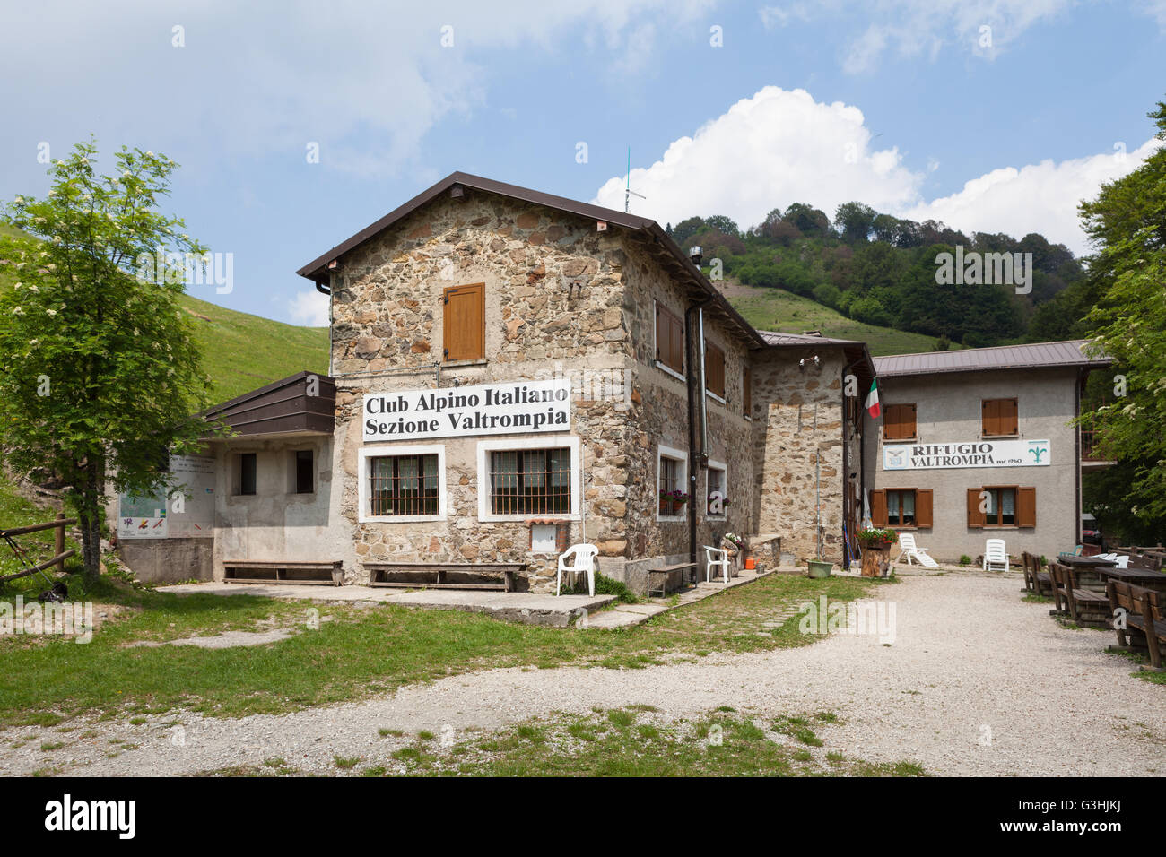 Rifugio Val Trompia, Tavernole sul Mello, Italy Stock Photo - Alamy