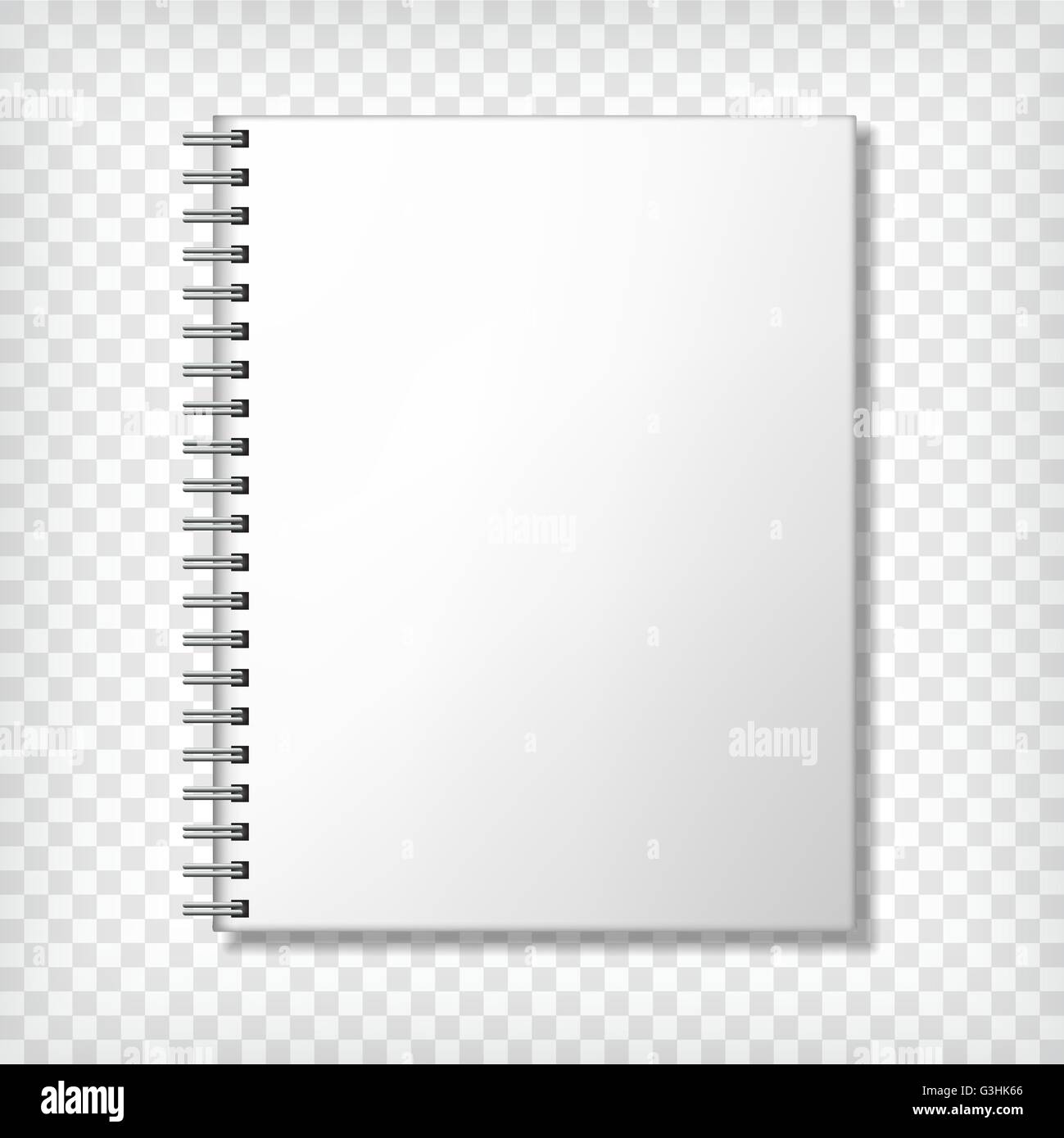 Mockup white sheet notepad Stock Vector Images - Alamy