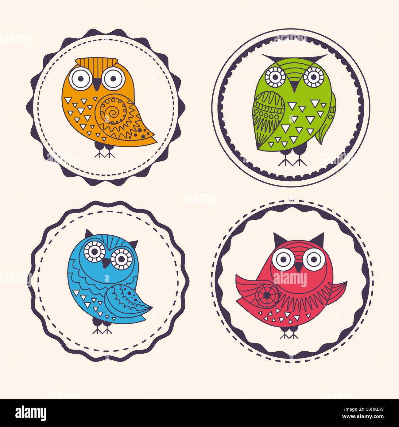 Owl graphic. Abstract Stock Vector Image & Art - Alamy