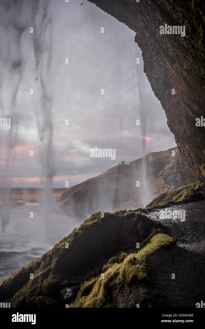 People behind the waterfall hi-res stock photography and images - Alamy