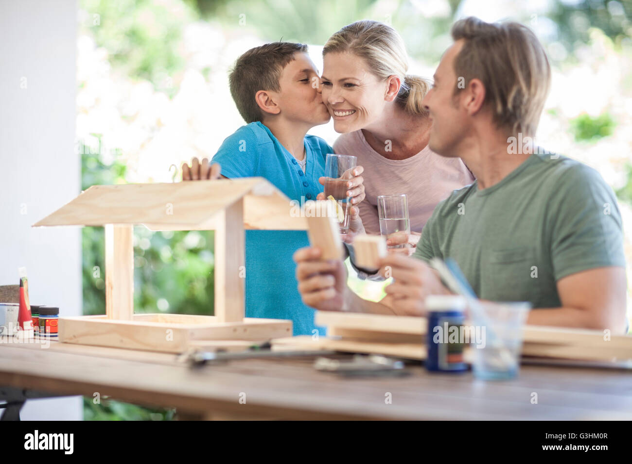 Family crafts hi-res stock photography and images - Alamy