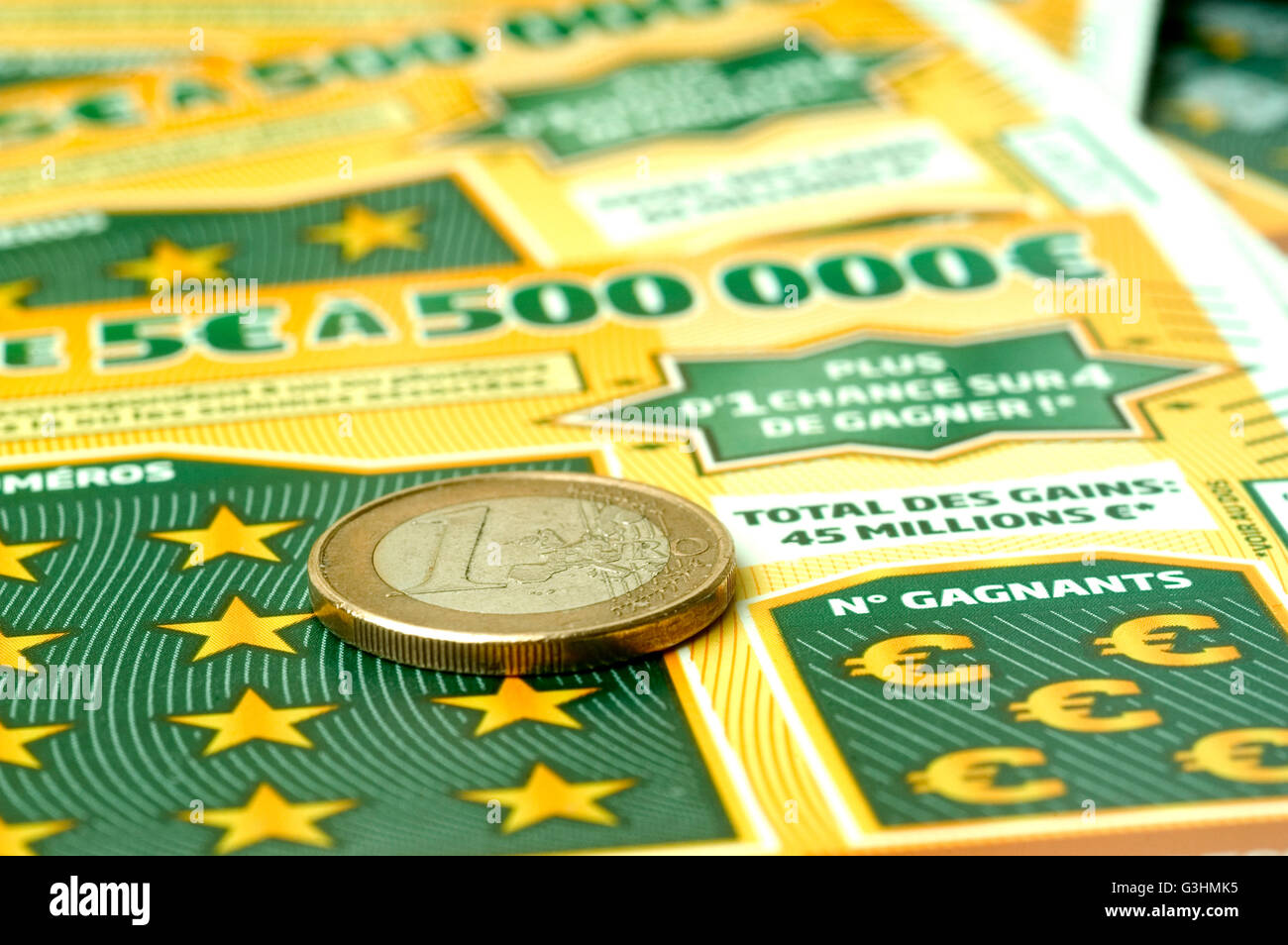 play scratch cards French Stock Photo - Alamy