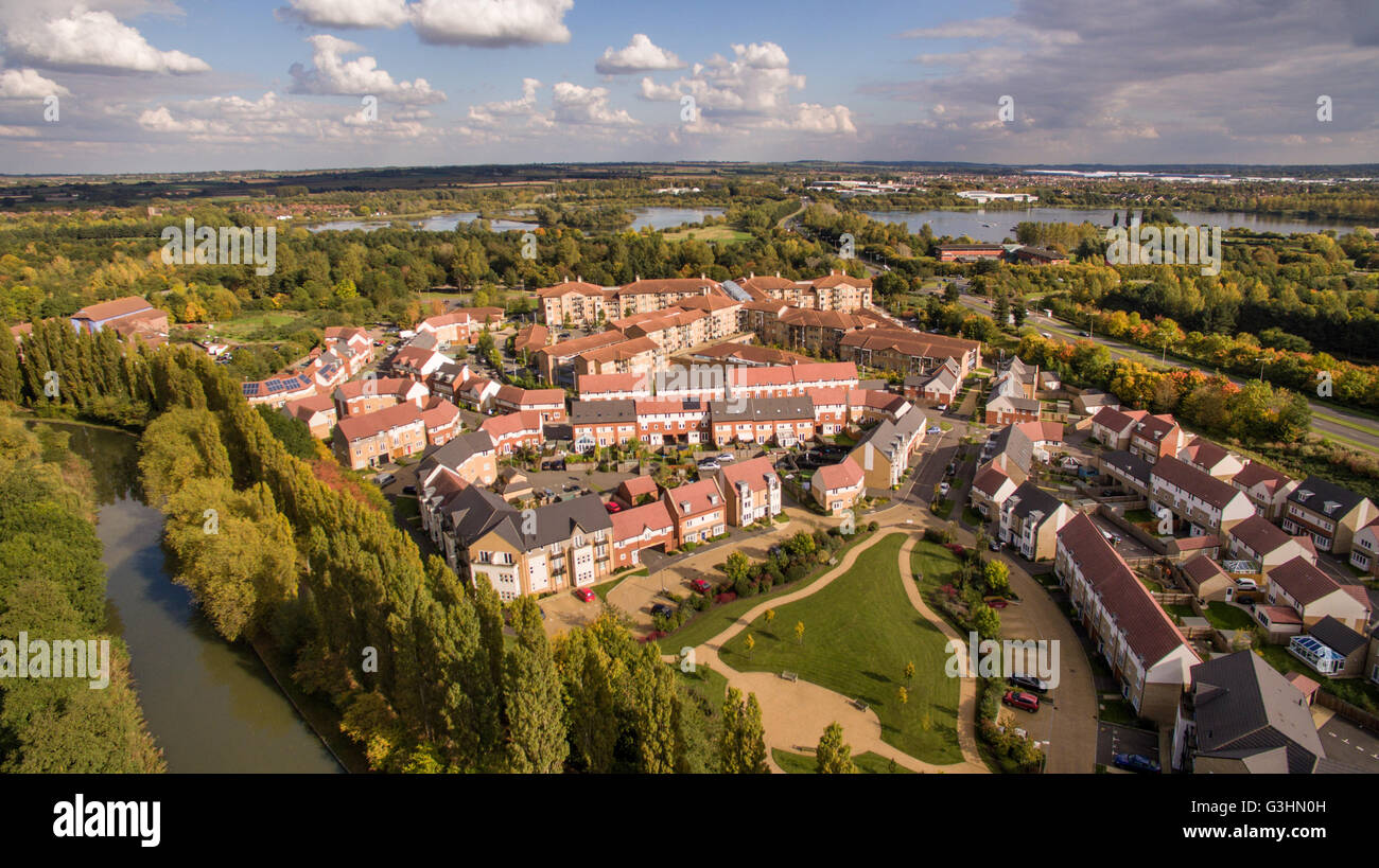 Milton keynes aerial hi-res stock photography and images - Alamy