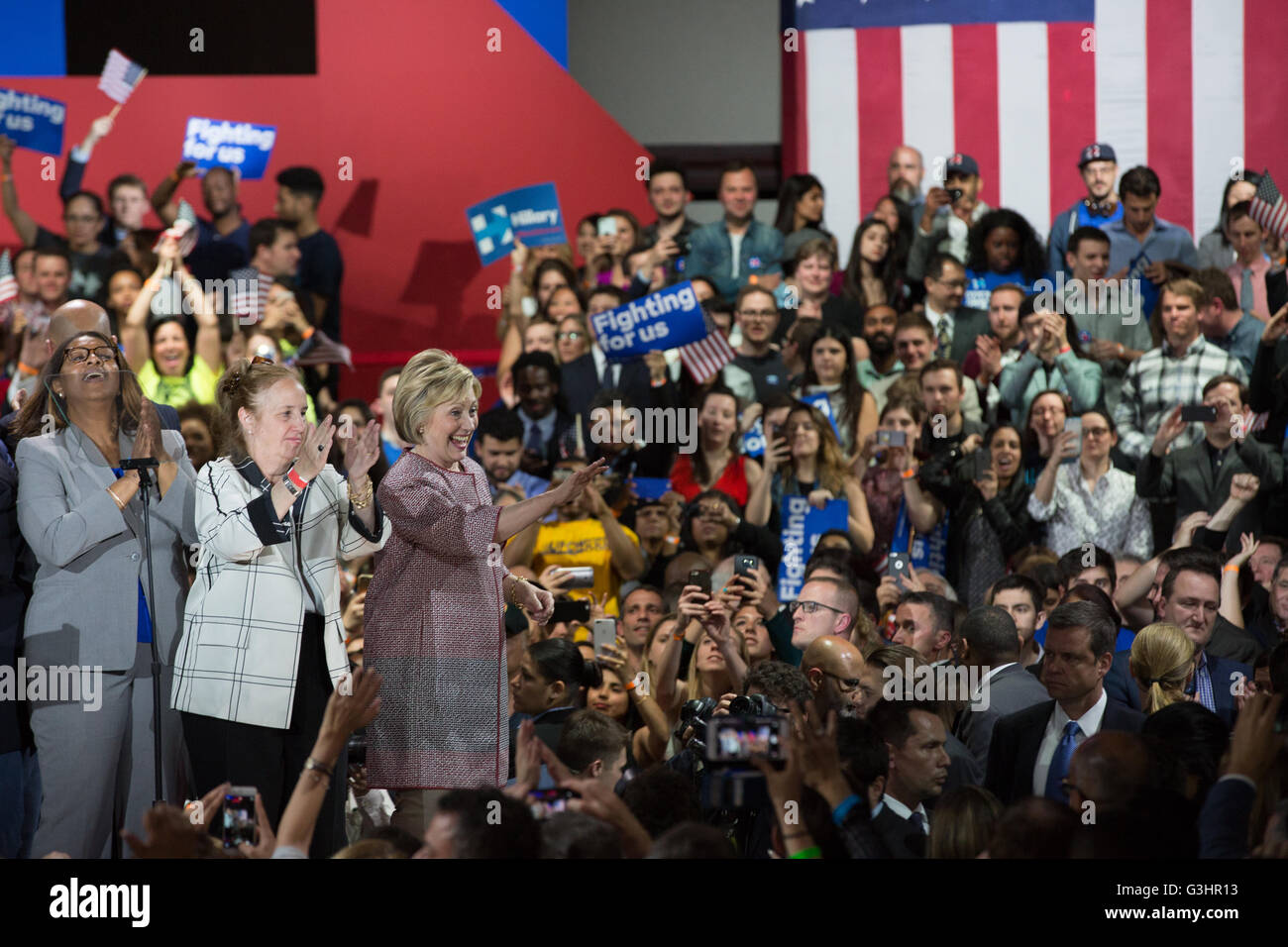 New York City, United States. 19th Apr, 2016. Hillary Clinton at the ...