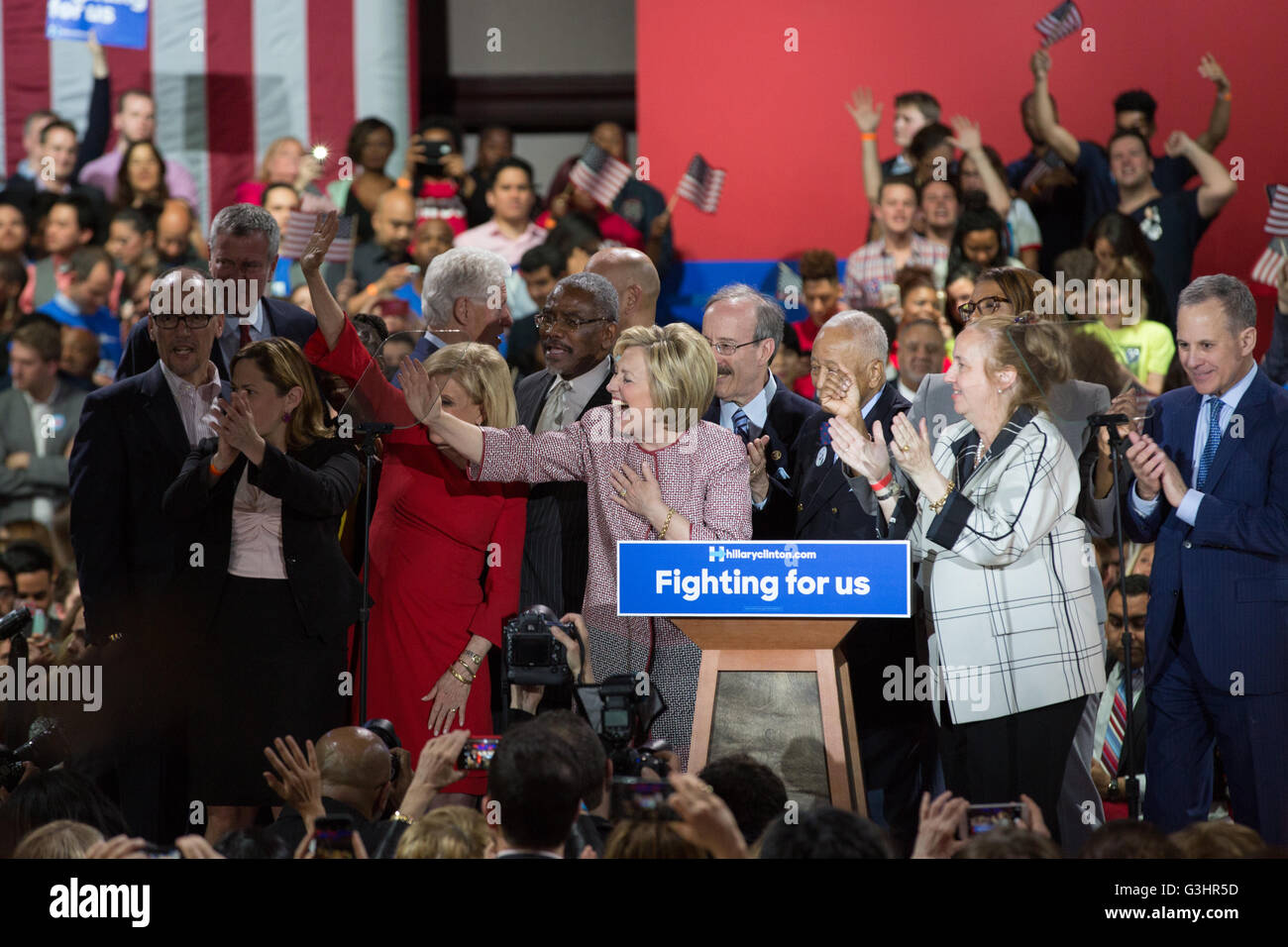 New York City, United States. 19th Apr, 2016. Hillary Clinton at the ...
