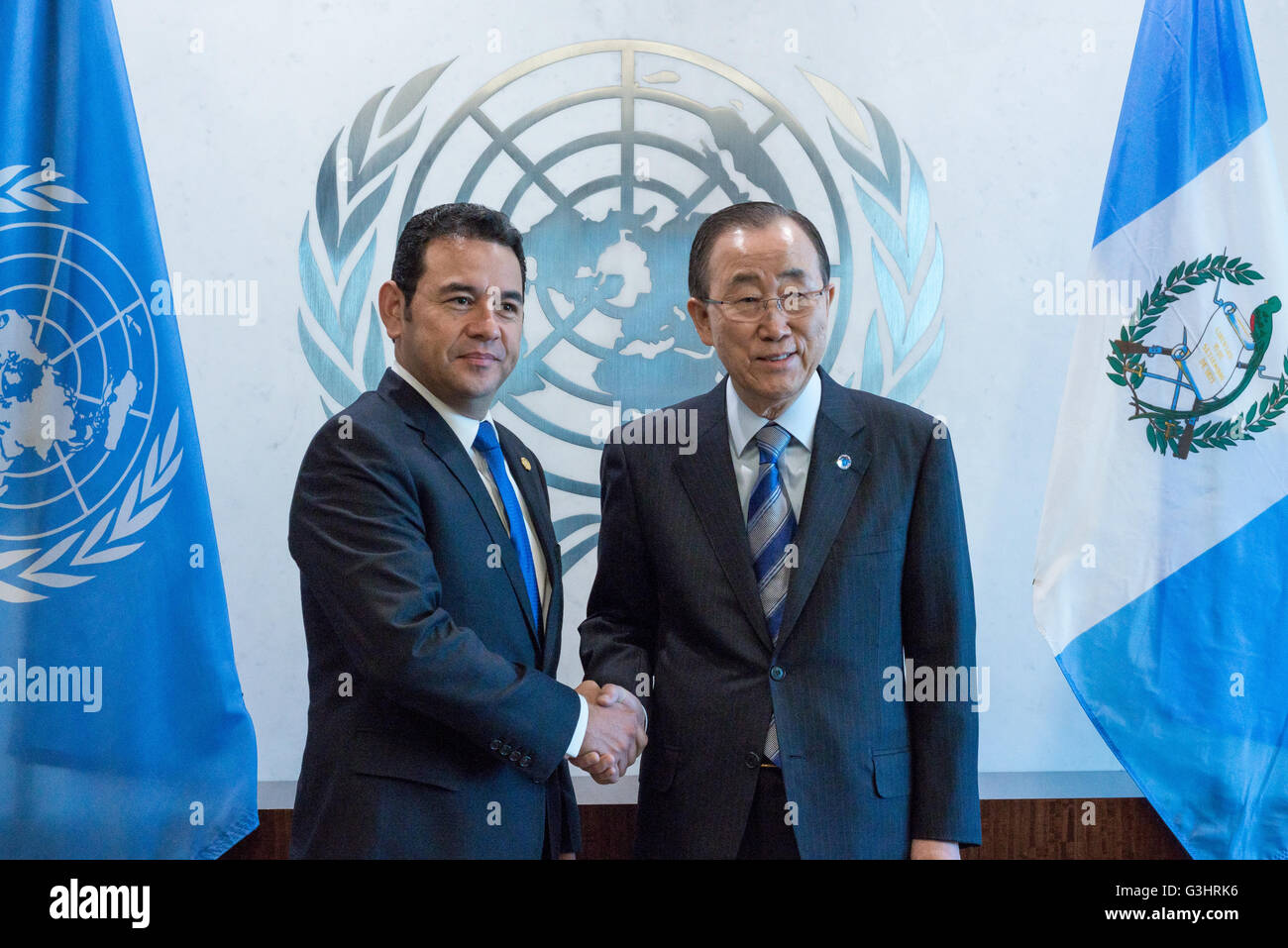New York, United States. 18th Apr, 2016. President Morales (left) and ...