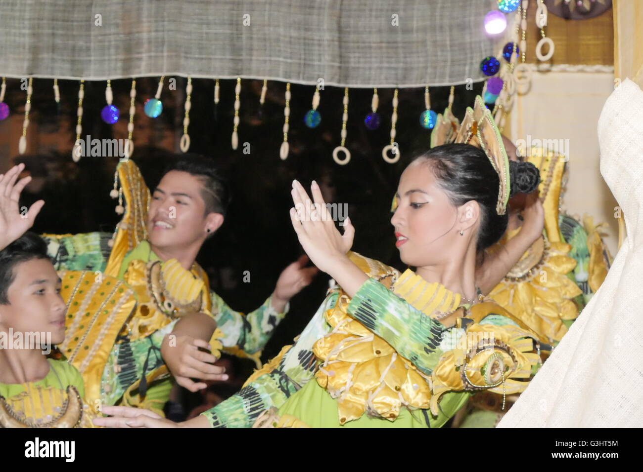 Manila, Philippines. 16th Apr, 2016. A float from the Cit of Pasay with ...