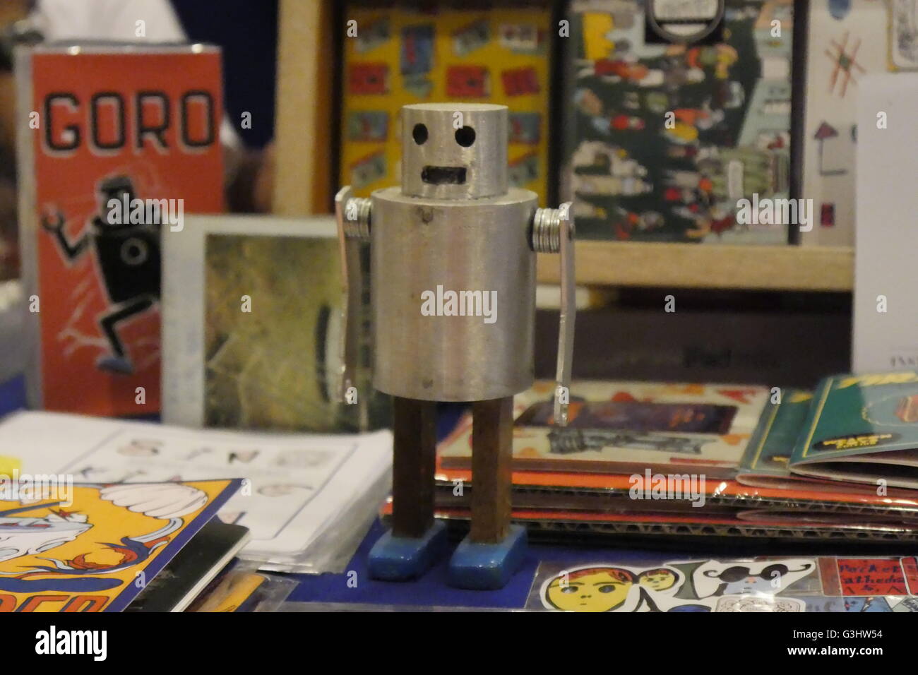 Pasig, Philippines. 16th Apr, 2016. A simple robot character during ...