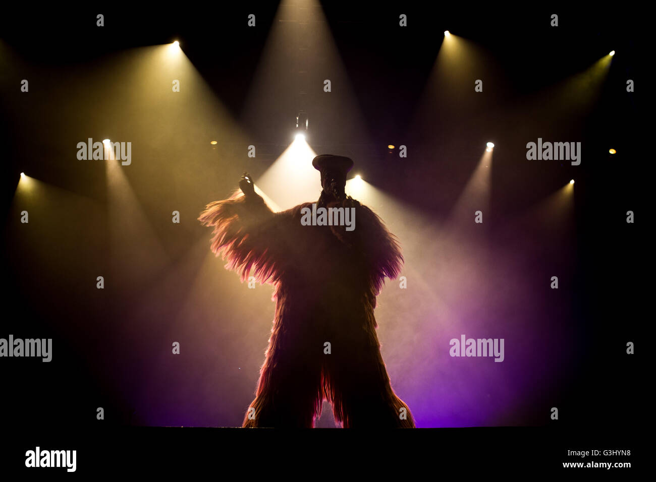 Canadian electronic musician and performance artist Peaches performs ...