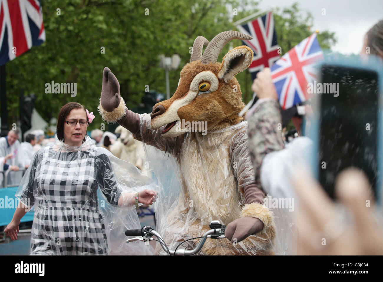 Performers for the parade on The Mall during the Patron's Lunch in ...