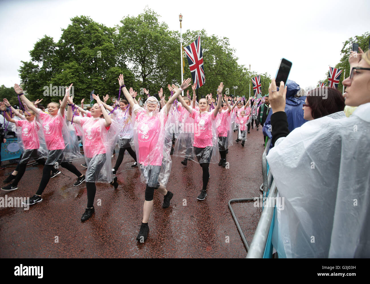 Performers for the parade on The Mall during the Patron's Lunch in ...