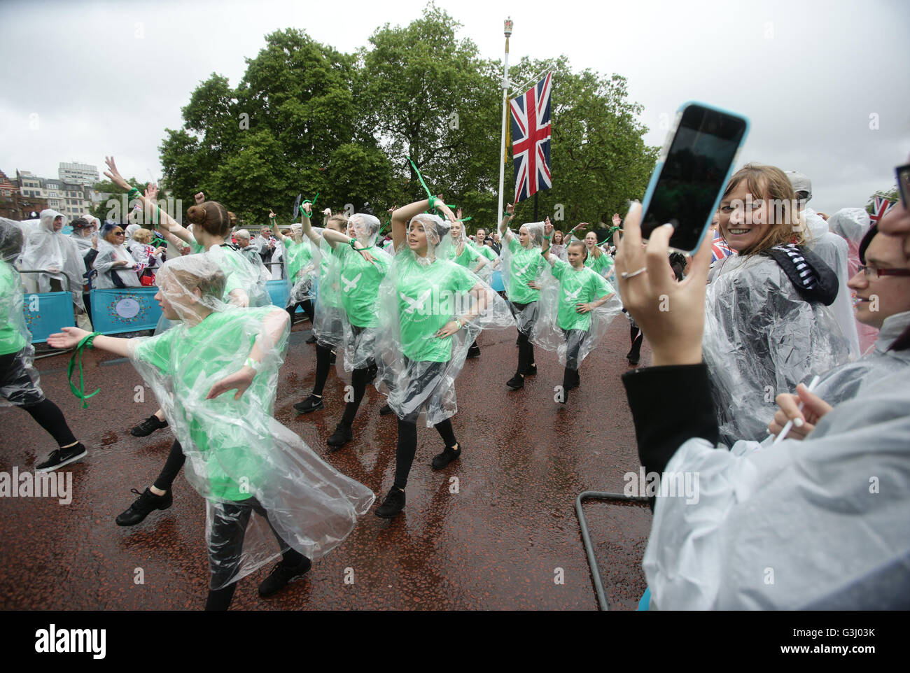 Performers for the parade on The Mall during the Patron's Lunch in ...