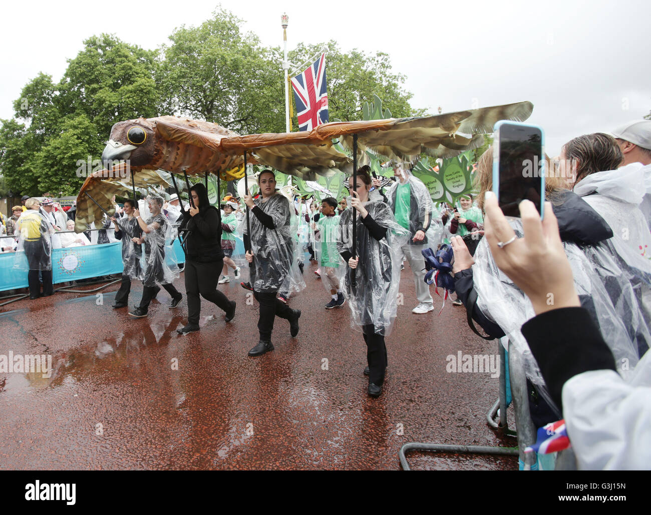 Performers for the parade on The Mall during the Patron's Lunch in ...