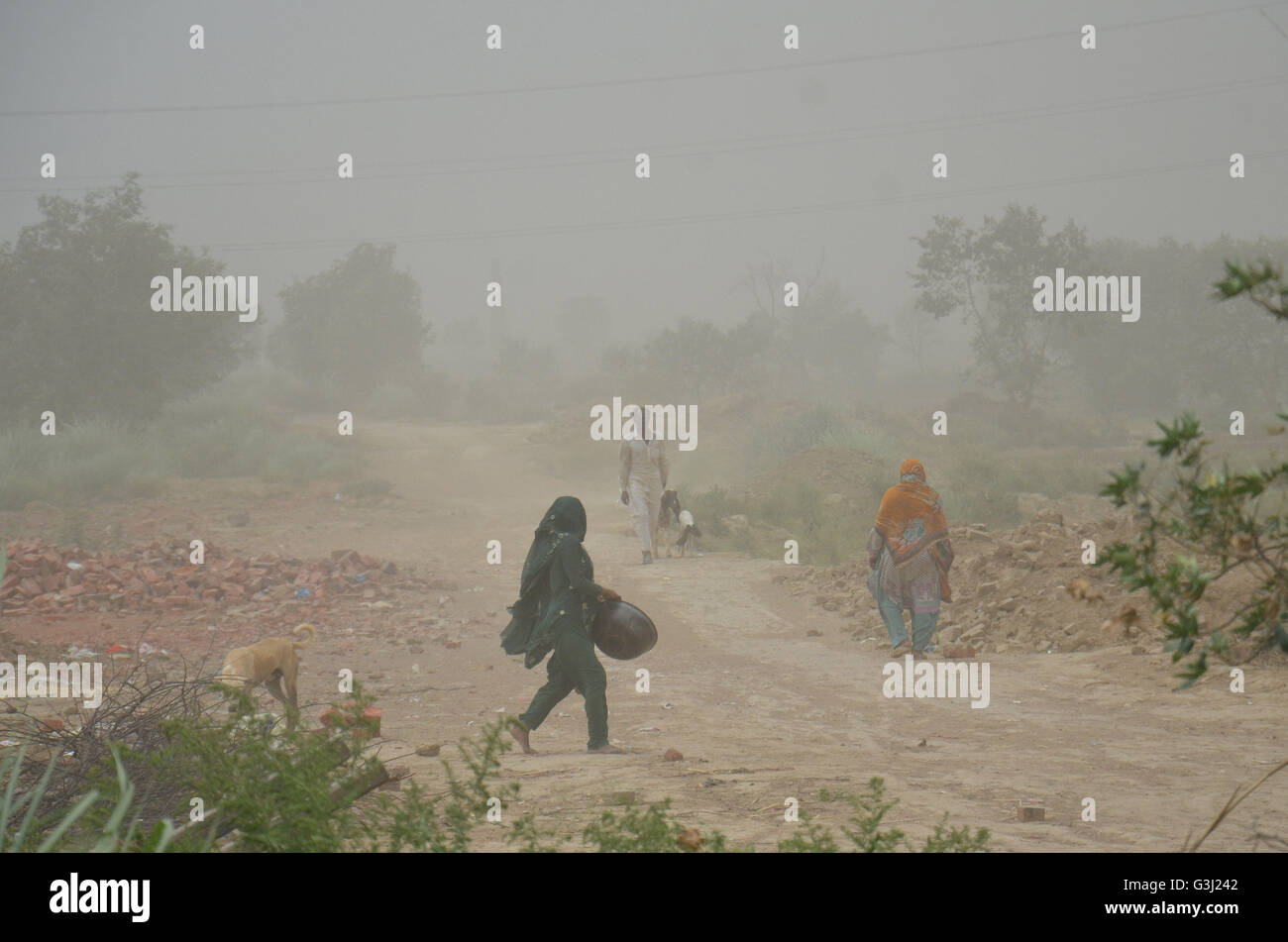 Dust storm in punjab hi-res stock photography and images - Alamy
