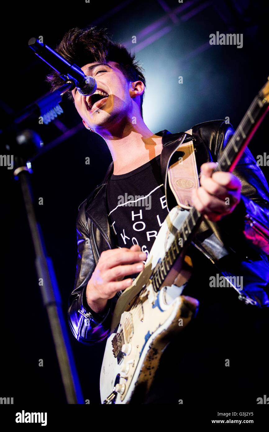 Stash Fiordispino of the Italian pop rock band The Kolors pictured on ...