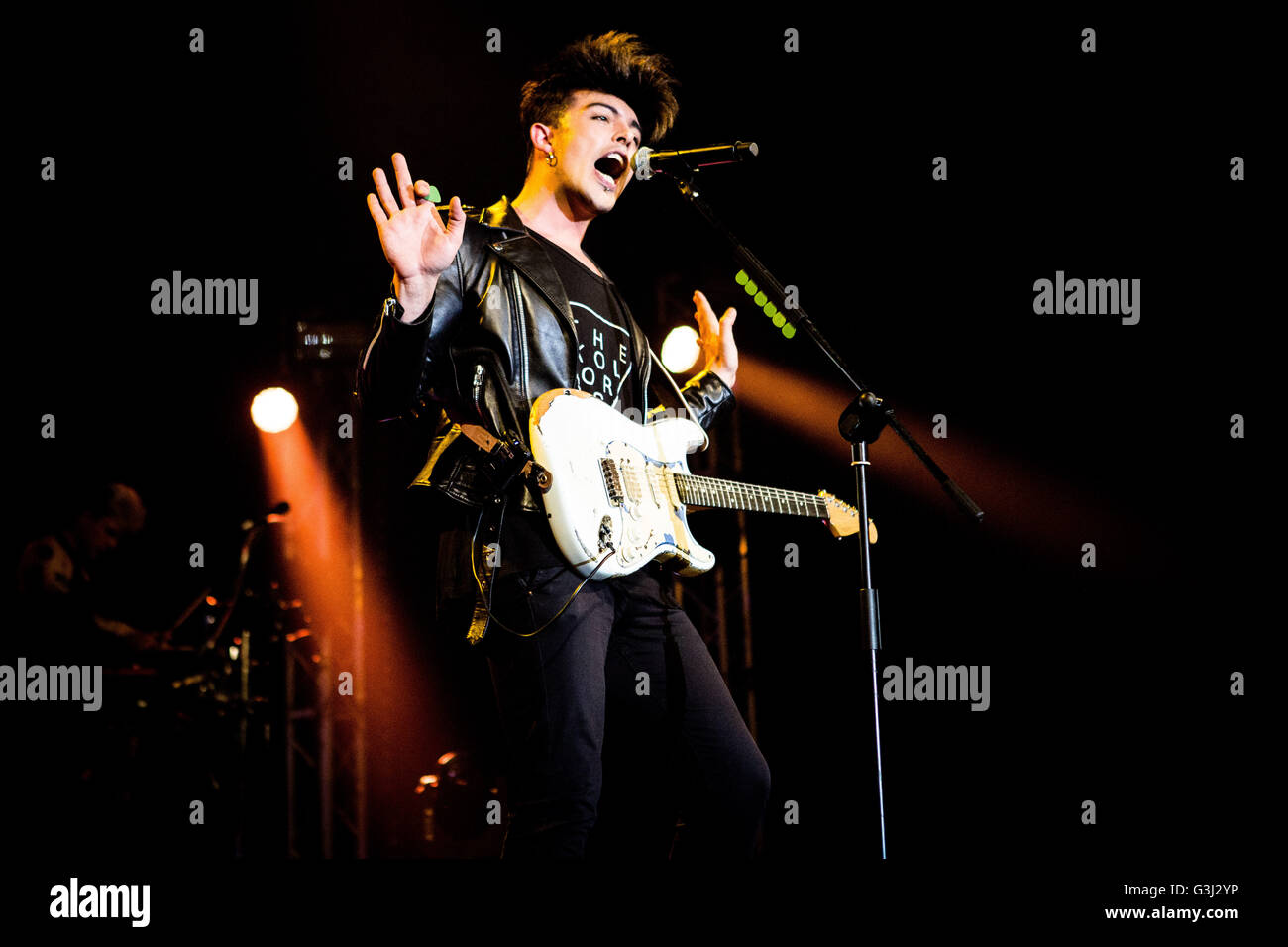 Stash Fiordispino of the Italian pop rock band The Kolors pictured on ...