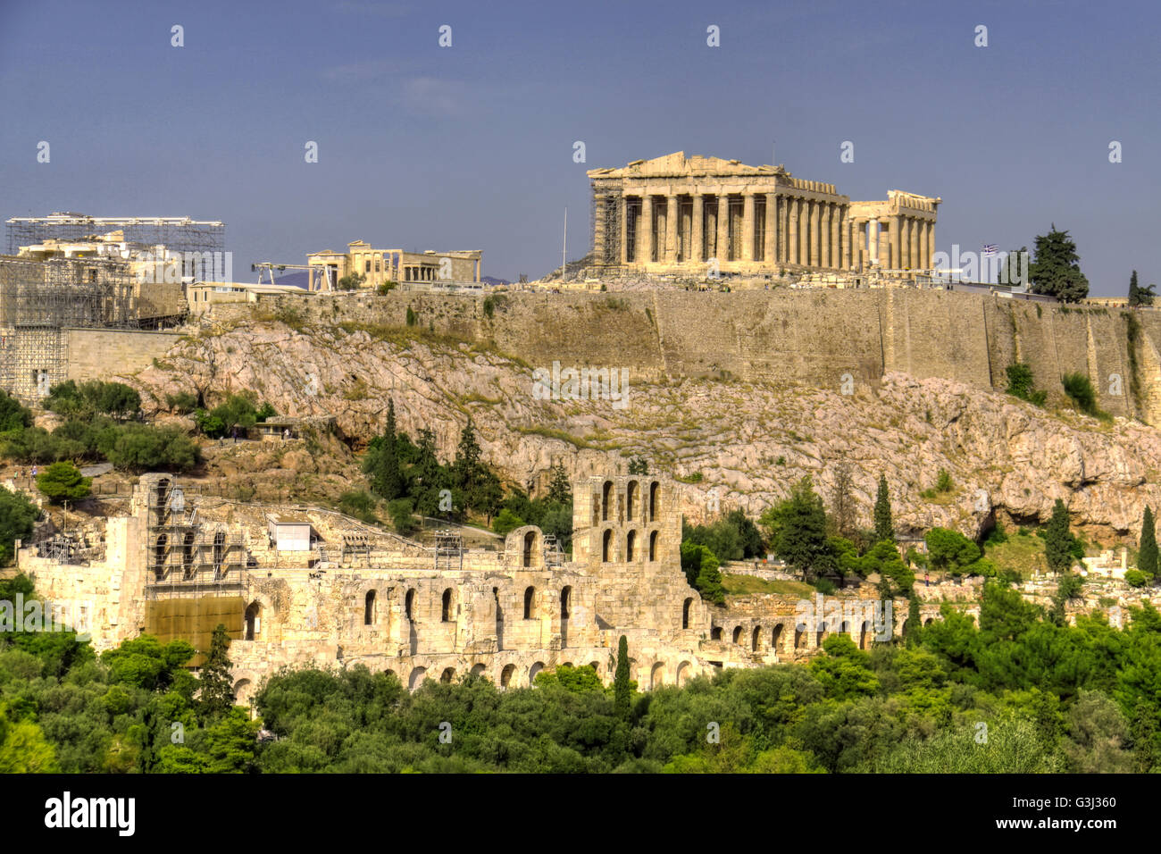Parthenon greece plants hi-res stock photography and images - Alamy