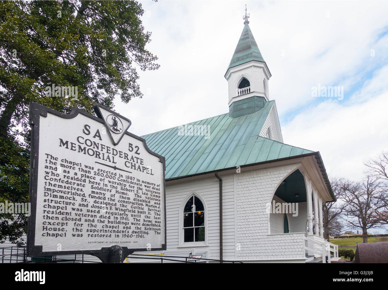 Confederate memorial chapel in Richmond Virginia Stock Photo - Alamy