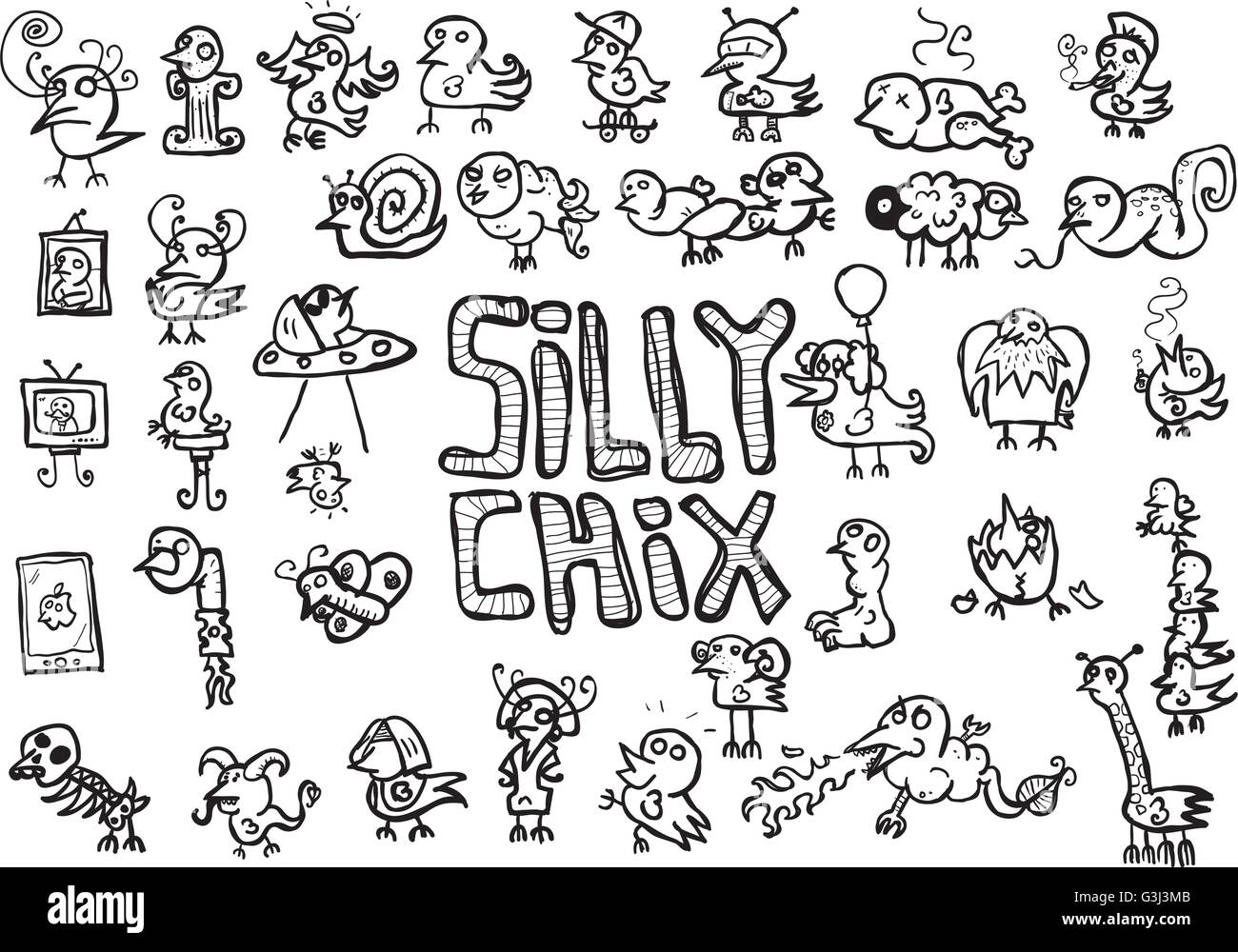 Chickens and chicks Black and White Stock Photos & Images - Alamy