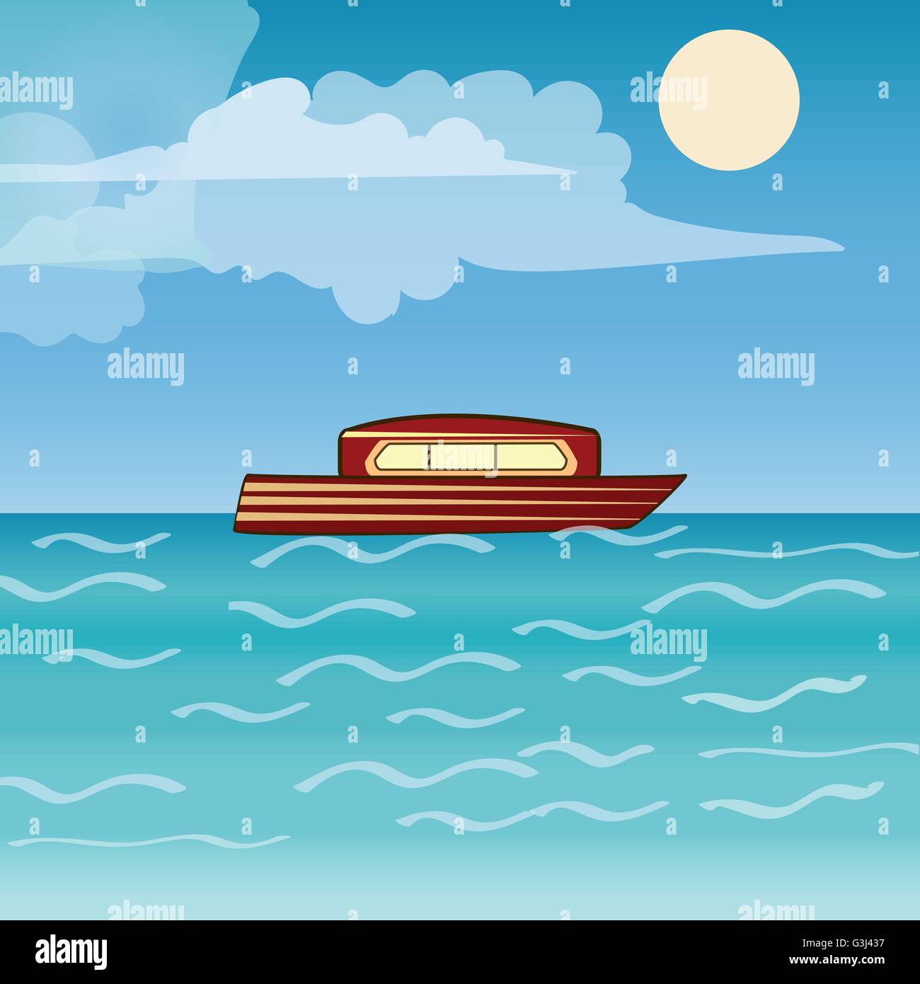 Sports boats Stock Vector Images - Alamy