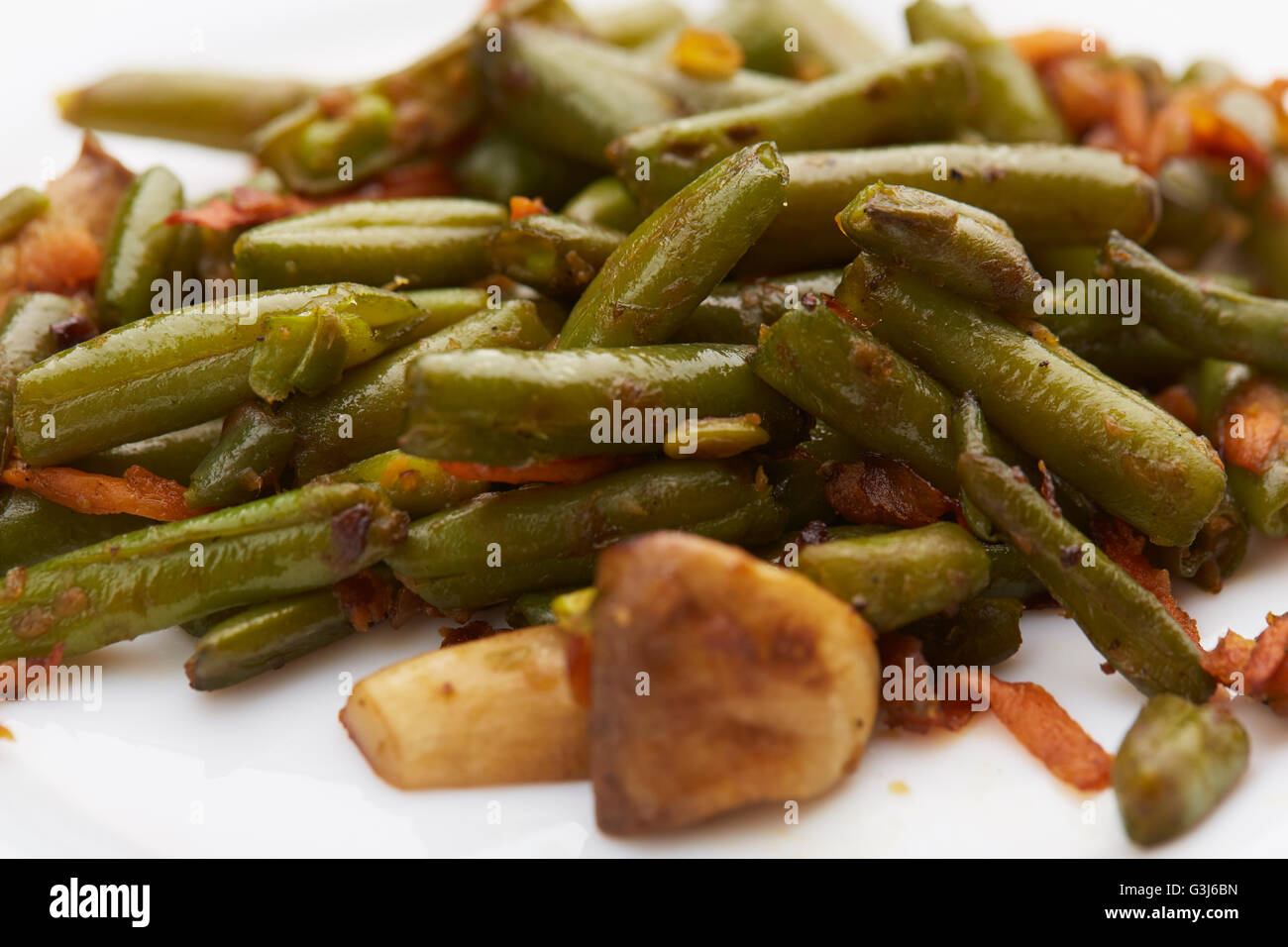 stewed green beans closeup Stock Photo - Alamy