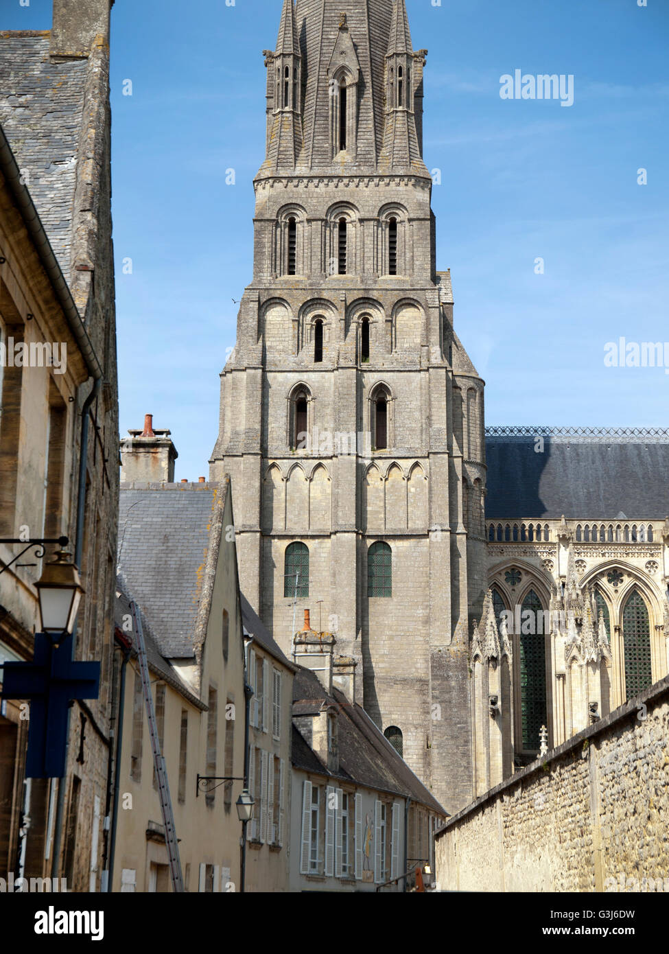 The historic center of the French town of Bayeux Stock Photo - Alamy