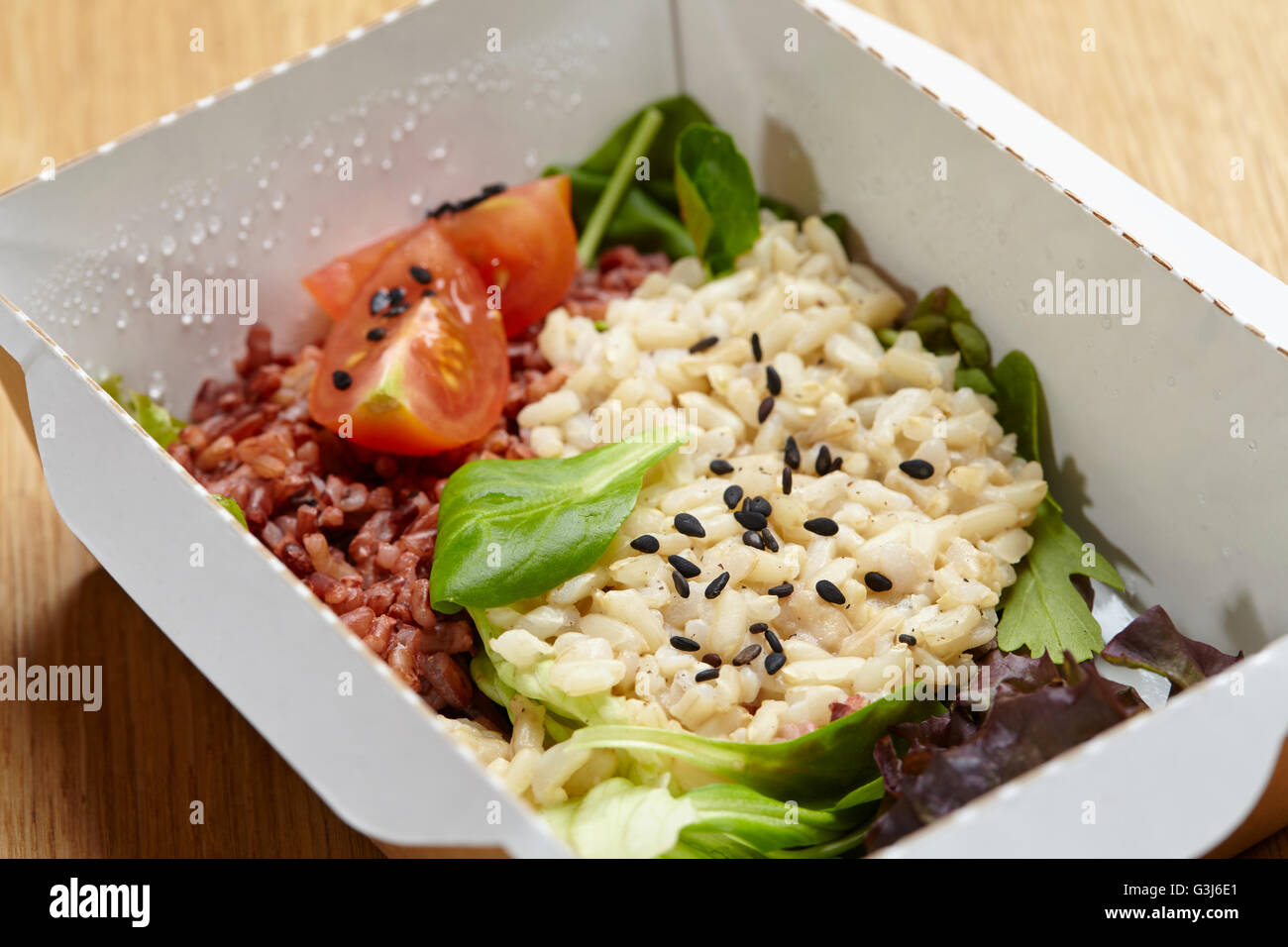 healthy eating breakfast delivery pearl barley Stock Photo - Alamy