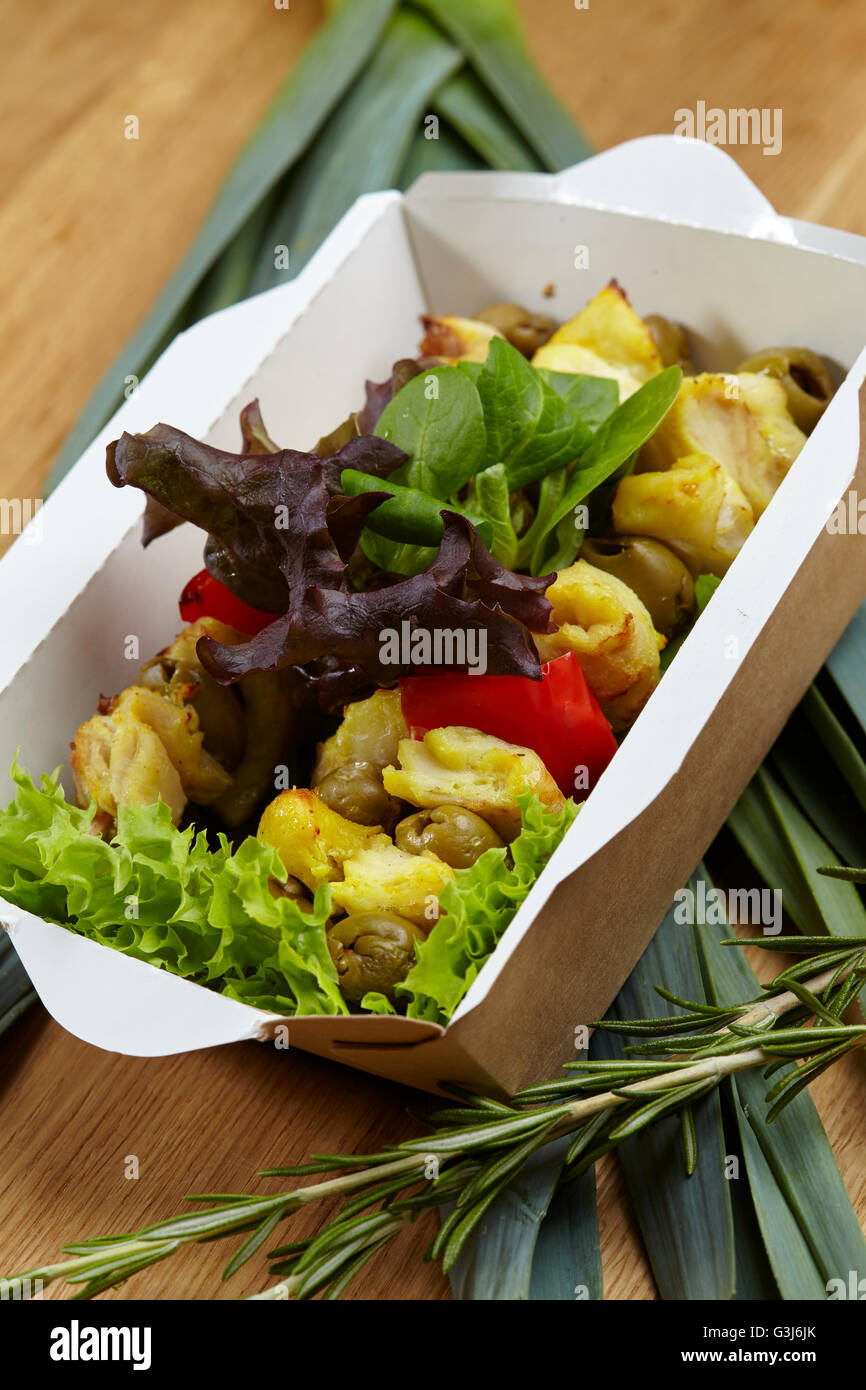 natural healthy food for breakfast fish with vegetables Stock Photo - Alamy