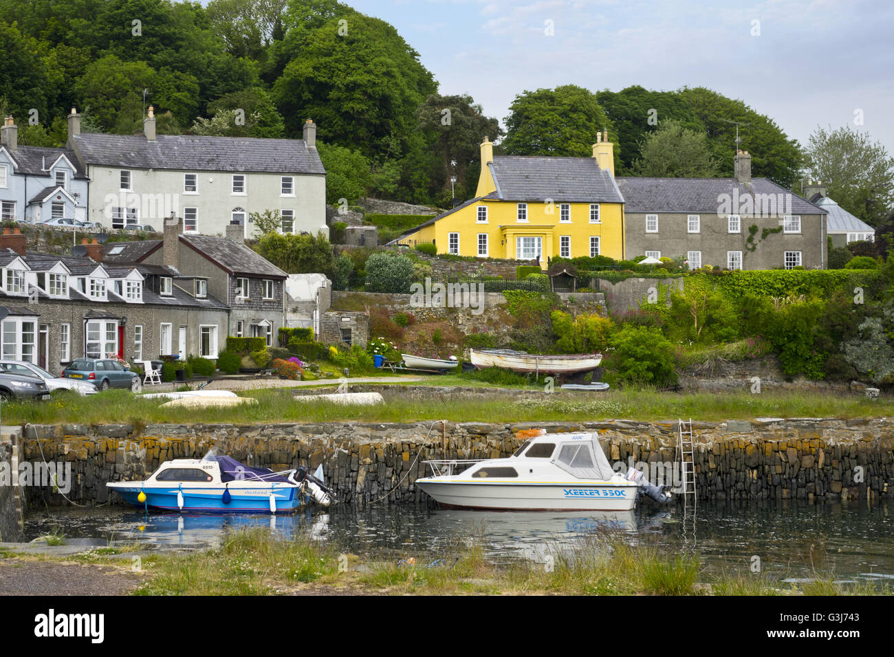 harbour Quay Strangford village Stock Photo - Alamy